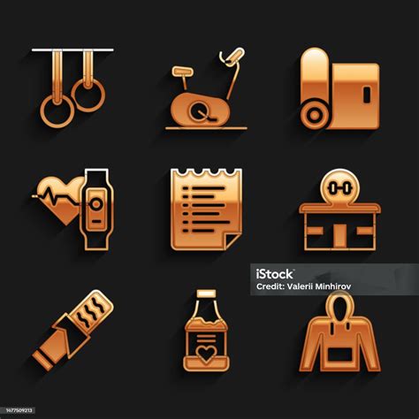 세트 스포츠 훈련 프로그램 비타민 까마귀 체육관 건물 단백질 스포츠 바 심장이 있는 스마트 시계 피트니스 매트 롤 및 체조 반지