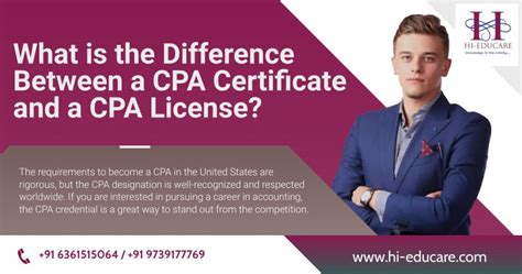 What Is The Difference Between A Cpa Certificate And A Cpa License