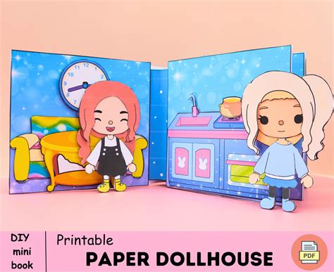 Pretty Toca Boca Paper Dollhouse Printable Toca Boca OFF