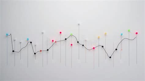 Colorful Data Visualization With Minimalist 3d Elements On White Background Stock Image Image