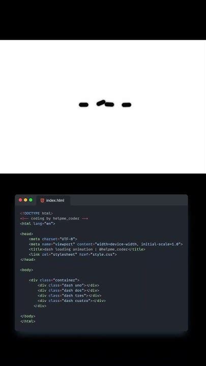 dash loader animation using html css shortsvideo vairalshort viral trending shorts short