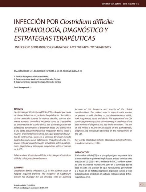 Infección Por Clostridium Difficile Elias Calei Udocz