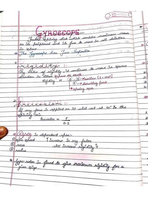 Gyroscope Class Notes Pdf