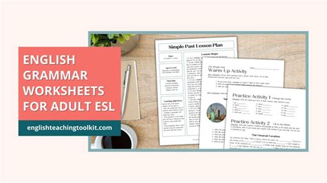 English Grammar Worksheets For Esl English Teaching Toolkit