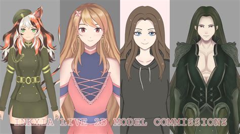 Open For Live 2d Model Commissions Both Cut With Psd Layers And Uncut