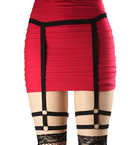 Submissive Garter Belt Skirt Chubby Bondage Harness Lingerie Le Jour Jour