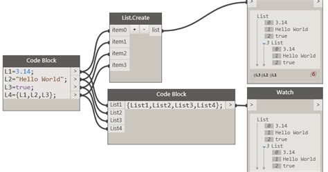 Dynamo Nodes To Code Block List Create
