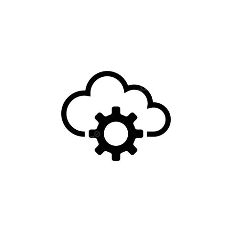 Cloud Storage Settings Flat Vector Icon Line Vector Flat Vector Line Vector Flat Png And