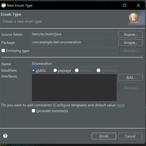 Java Enum Enumeration