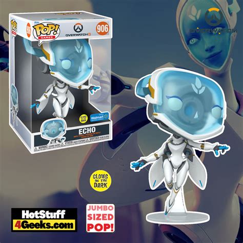 2022 NEW Overwatch 2 Echo Glow 10 Inch Jumbo Funko Pop