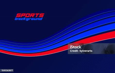 텍스트 포스터 배너 또는 광고 템플릿 스포츠 게임 또는 레이싱 및 달리기 활동을위한 장소가있는 스포츠 추상 벡터 배경 3d 차원 벡터 디자인 E스포츠에 대한 스톡 벡터 아트