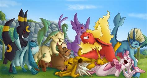 1544763 Eevee Espeon Flareon Fuf Glaceon Jolteon Leafeon Porkyman Sylveon Umbreon Vaporeon