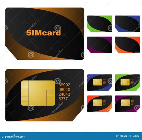 Sim Cards Vector Stock Vector Illustration Of Electronic