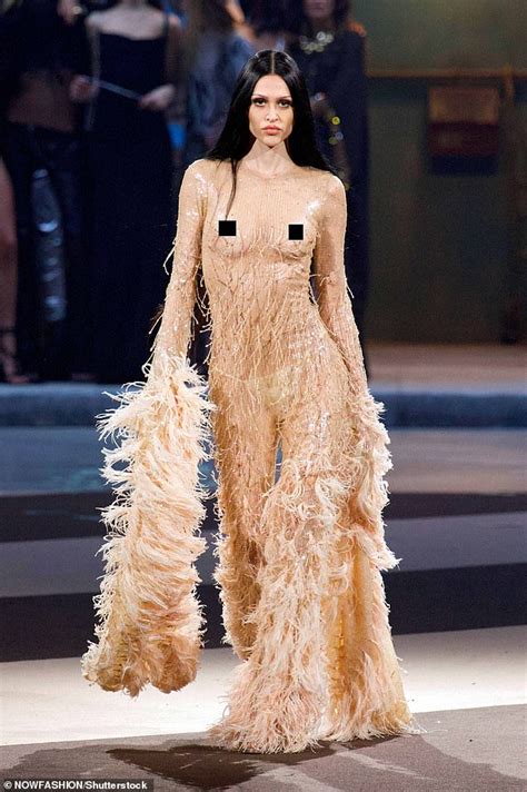 Amelia Gray Hamlin Goes Braless In A Sheer Cher Inspired Jumpsuit As