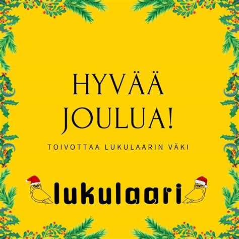 Hyvää Joulua Lukulaari