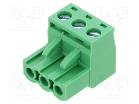 Tj0371500000g Amphenol Anytek Pluggable Terminal Block 5mm Ways 3