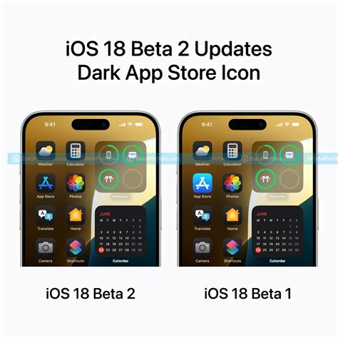 ios 18 beta 2 has updated the app store s dark icon