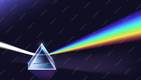 Premium Vector Physics Light Passing Through A Triangular Prism