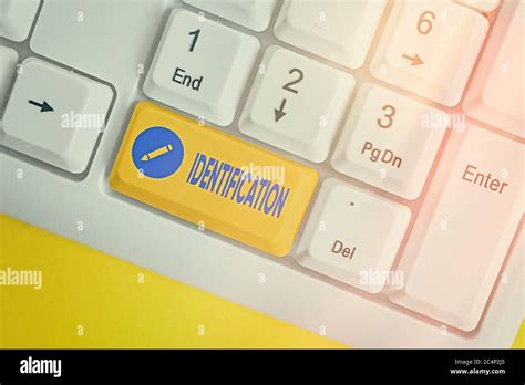 Word Writing Text Identification Business Photo Showcasing An Action Or Procedure To Identify