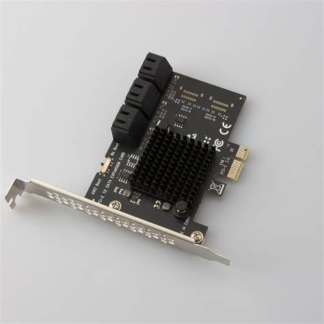 Pci Express 1X ถง SATA3 0 6 พอร ตไรเซอร PCI E X1 X4 X8 X16 PCI E Extenders innerset th