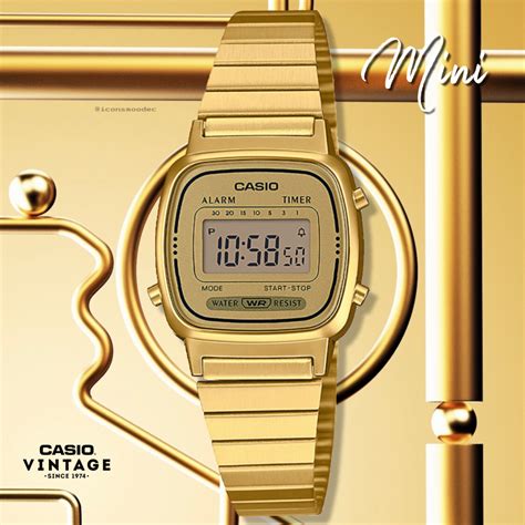 Reloj Casio Para Mujer Casio Mini La670wga 9 Icons Mood