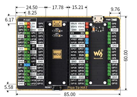 Купити Плата розширення Raspberry Pi Pico Gpio Expander Hat 20477 з безкоштовною доставкою по