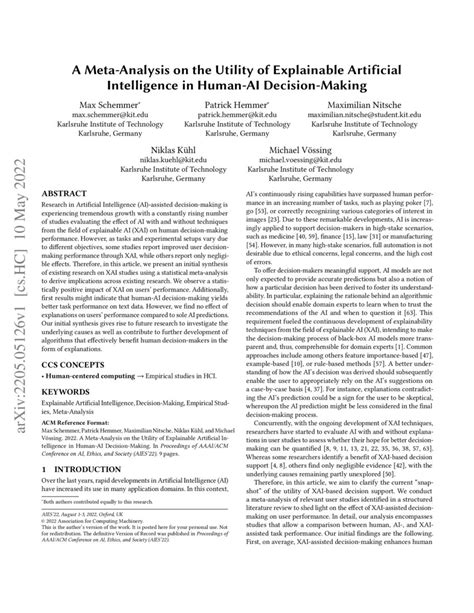 a meta analysis of the utility of explainable artificial intelligence