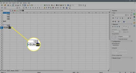 How To Add Up Columns Or Rows Of Numbers In Open Office Calc