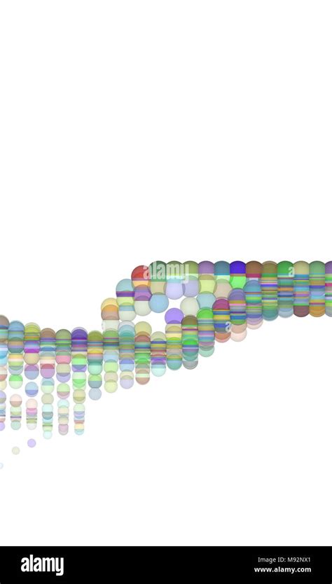 Colored Abstract Overlapping Circles Bubbles Or Ellipses Pattern Digital Generative Art For