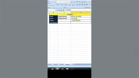 Excel Me Upper Lower Proper And Concatenate Formula Ka Use Kaise Kare