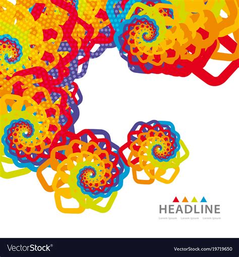 Brochure Header Layout Template Royalty Free Vector Image