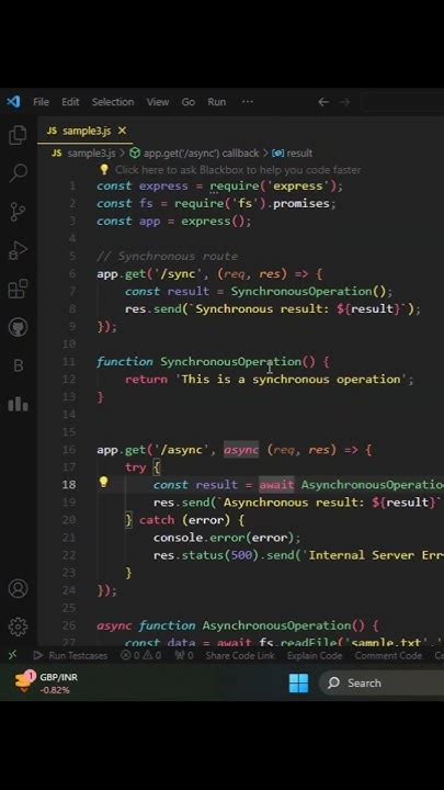 Asynchronous Vs Synchronous Operation In Javascript Javascript Nodejs