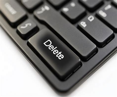 Closeup Of A Black Keyboard With A Delete Key In Focus Ai Generated Image Premium Ai Generated
