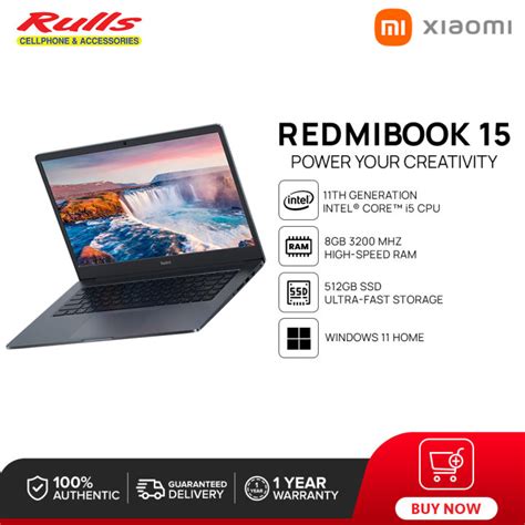 Xiaomi Redmibook Laptop Th Gen Intel Core I Cpu Gb Mhz Ram Gb Ssd Storage