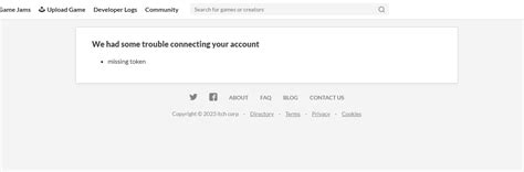 Cant Login With Github Missing Token · Issue 1409 · Itchio · Github