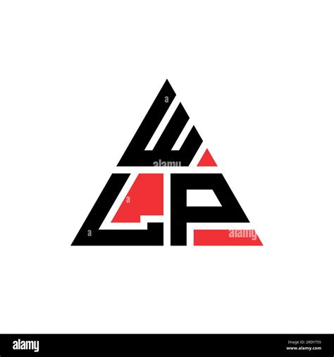 WLP Triangle Letter Logo Design With Triangle Shape WLP Triangle Logo Design Monogram WLP