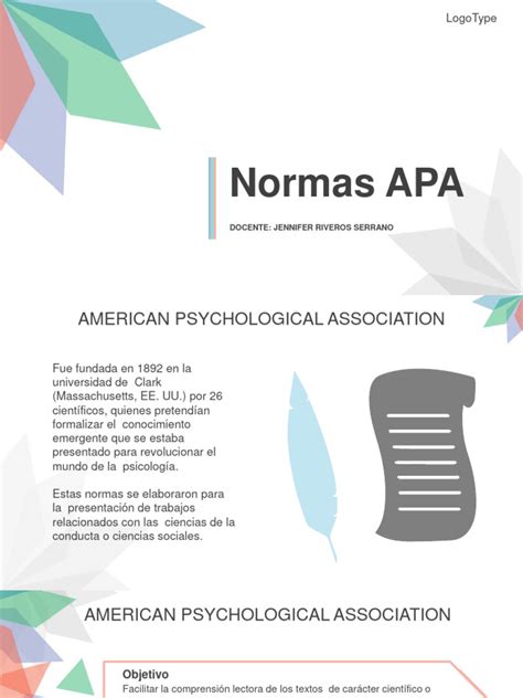 Presentación Normas Apa Pdf Puntuación Escritura