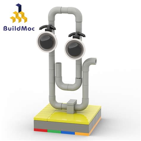 Buildmoc Idéias De Lego Office Moc Clippy By Firecube Modelo Diy Blocos