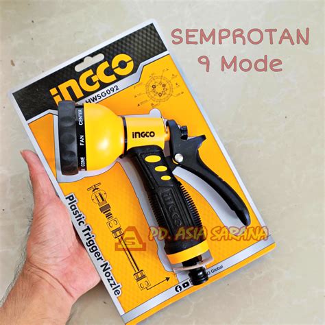 Jual Kepala Semprotan 9 Mode Air Taman Ingco Hwsg092 Round Nozzle Sprayer Shopee Indonesia