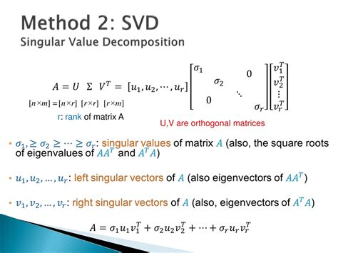 Ppt Pca Svd Powerpoint Presentation Free Download Id8836955