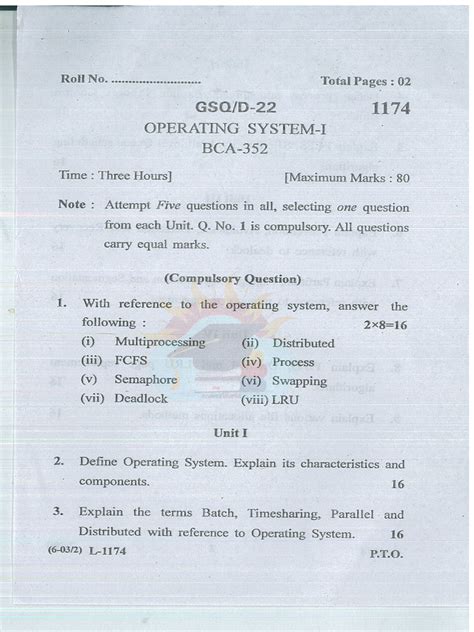 Os I22merged Pdf Scheduling Computing Process Computing