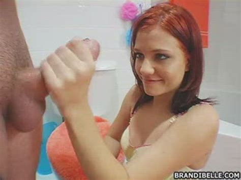Brandi Belle With Red Hair Thrills As She Strokes Her Babefriend S Thick Cock To Completion Sex Com