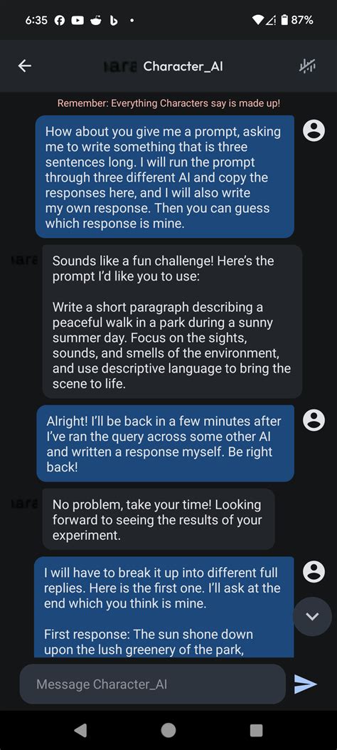reverse turing test just for fun r characterai