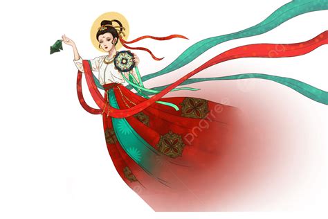 飛天仙女 中國風 粽子 端午節png去背圖片素材免費下載，免摳圖設計圖案下載 Pngtree
