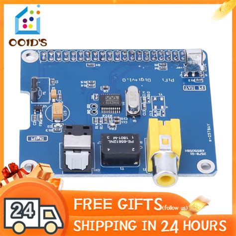 Ooidshop For Raspberry Pi B HIFI DiGi Digital Sound Card I S SPDIF Expansion Board Fiber
