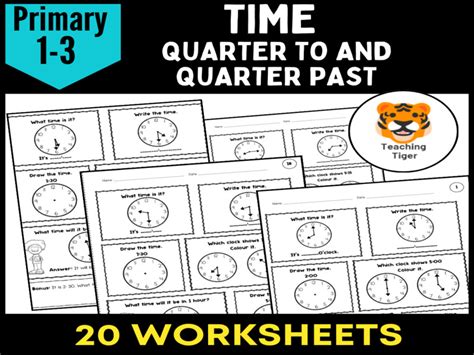 Secondary Time Resources Worksheets Library