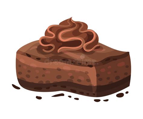 Chocolate Sponge Cake With Cakes And Cherries Cocoa Jelly Cube And