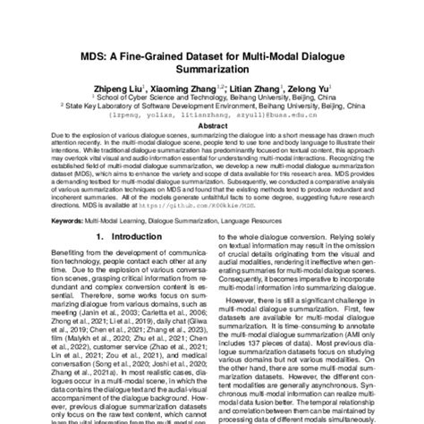 Mds A Fine Grained Dataset For Multi Modal Dialogue Summarization Acl Anthology