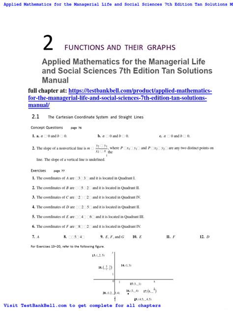 applied mathematics for the managerial life and social sciences 7th edition tan solutions manual