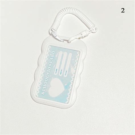 ซองใส่บัตรไอดอล เคสป้องกัน เชือกยืดหยุ่นน่ารัก พร้อมจี้เครื่องเขียน Shopee Thailand